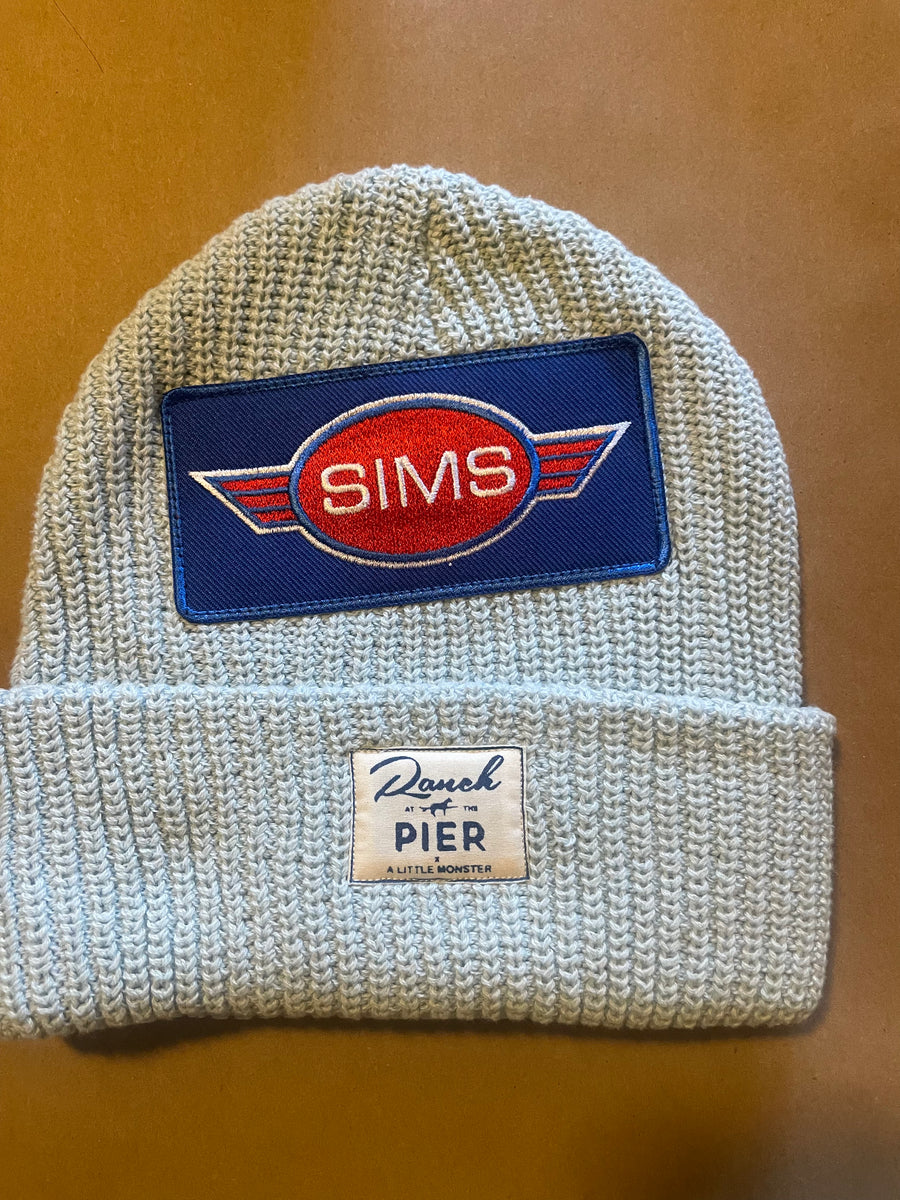 Baby Blue Momo Beanie "SIMS"/ 1 patch – One Gun Ranch