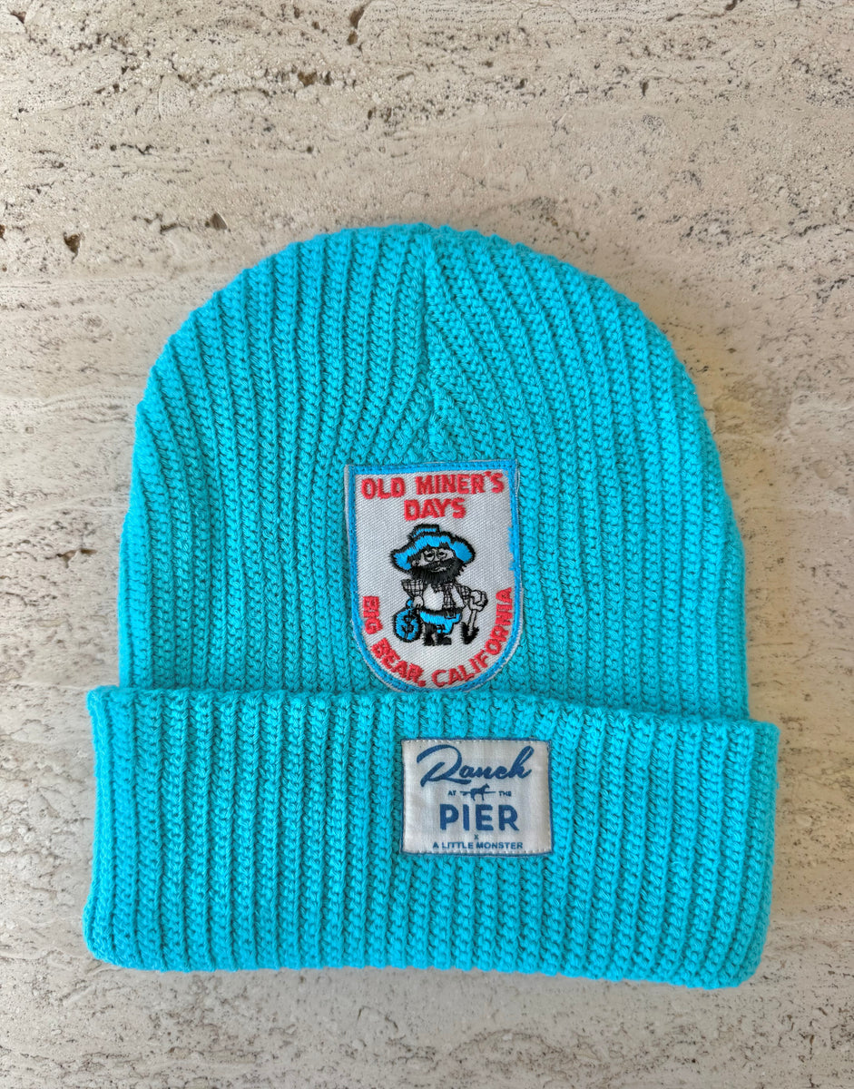 Blue Momo Beanie "Old Miners Day"/ 1 patch – One Gun Ranch
