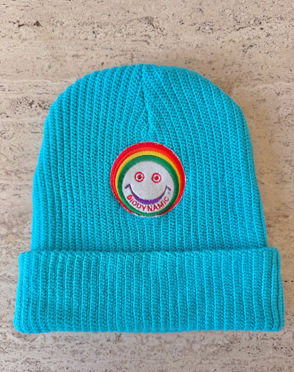 Blue Momo Beanie "Smiley Biodynamic"/ 1 patch – One Gun Ranch